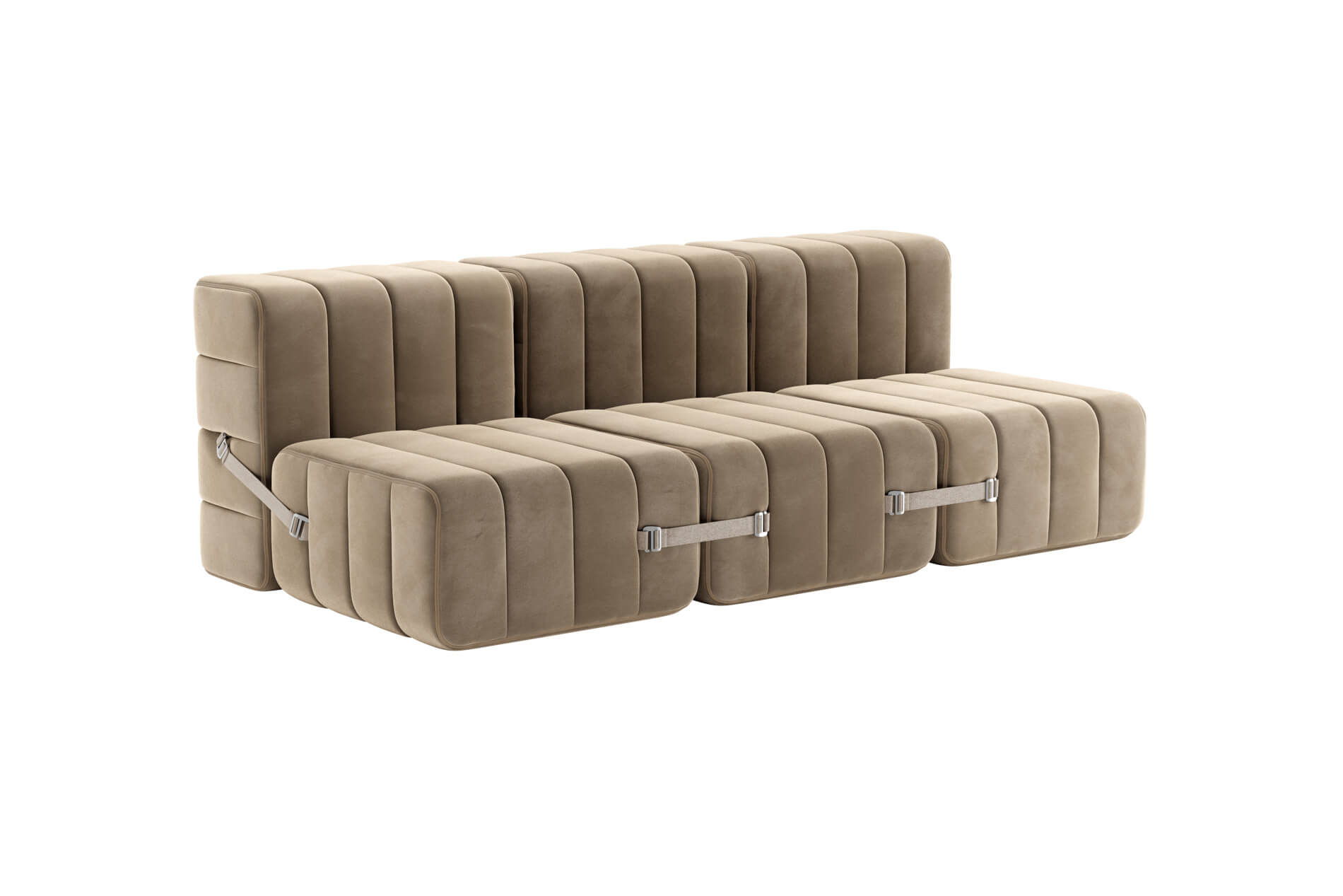 Canapea catifea maro, 2 sau 3 locuri, modulara, Barcelona – Yongo.ro