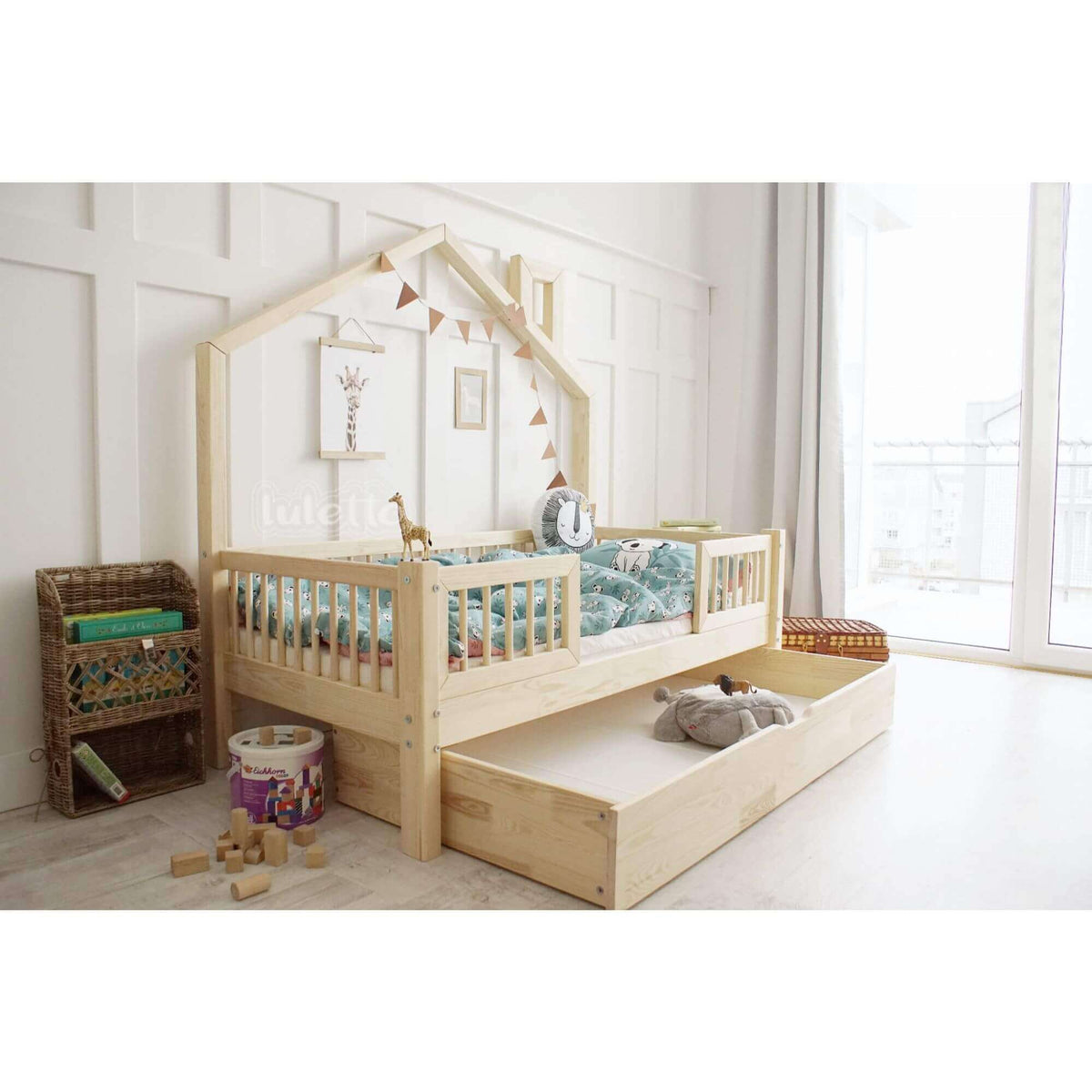 Pat mini casuta lemn, Bali – Yongo.ro